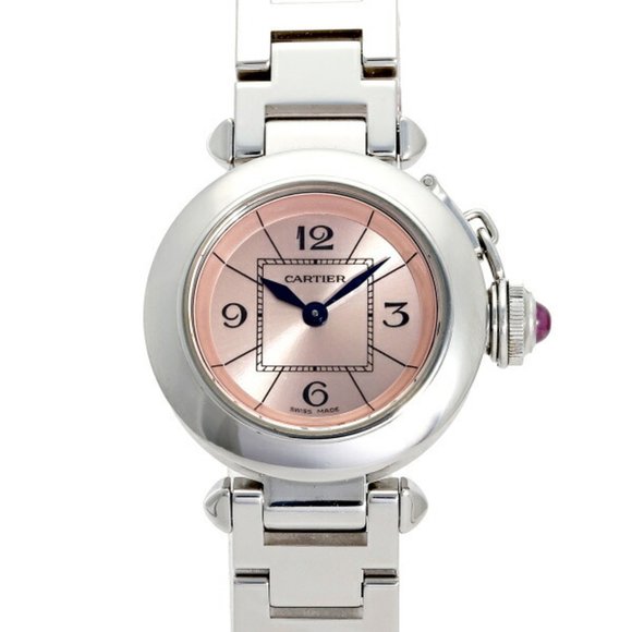 Cartier | Accessories | Cartier Pasha Miss W34008 Pink Dial Watch ...